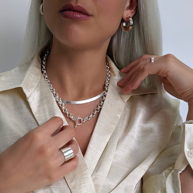 January Sale | Sterling Silver Chunky Chain Necklaces | Silverly